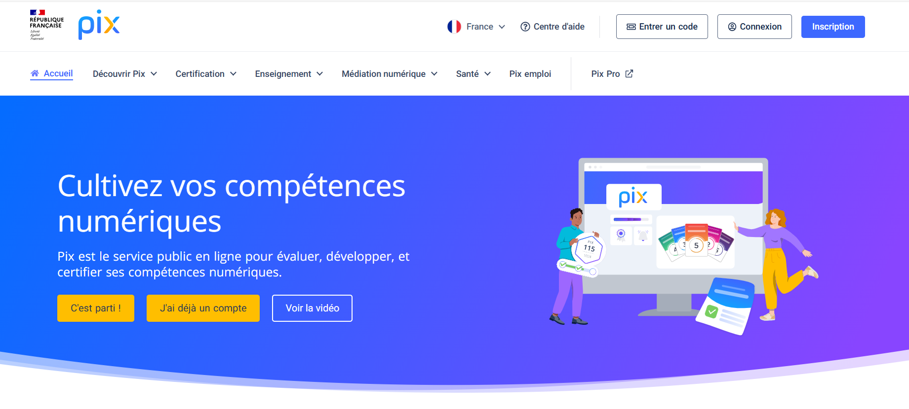 Créer un compte Pix - métaForma