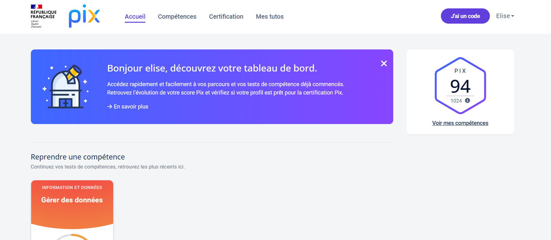 Créer un compte Pix - métaForma